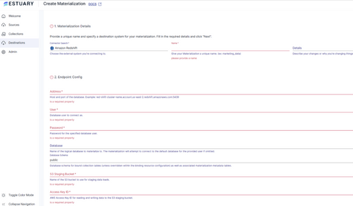 How to Load Data from Amazon SQS to Redshift | Estuary