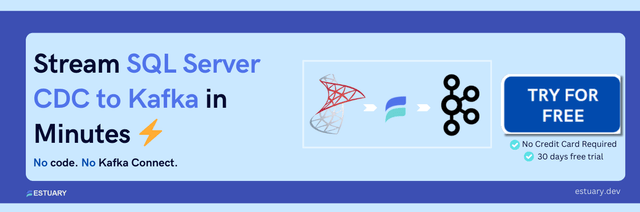 SQL Server to Kafka: Real-Time CDC Pipeline Guide | Estuary