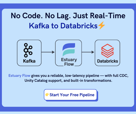 How to Stream Kafka Data to Databricks (No Code, Real-Time) | Estuary
