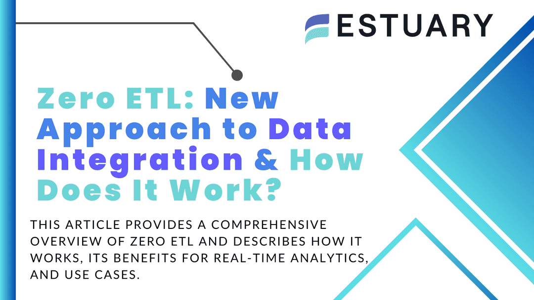 Zero ETL: Benefits, Use Cases & Top Tools for Data Teams | Estuary Zero ETL: Benefits, Use Cases & Top Tools for Data Teams | Estuary